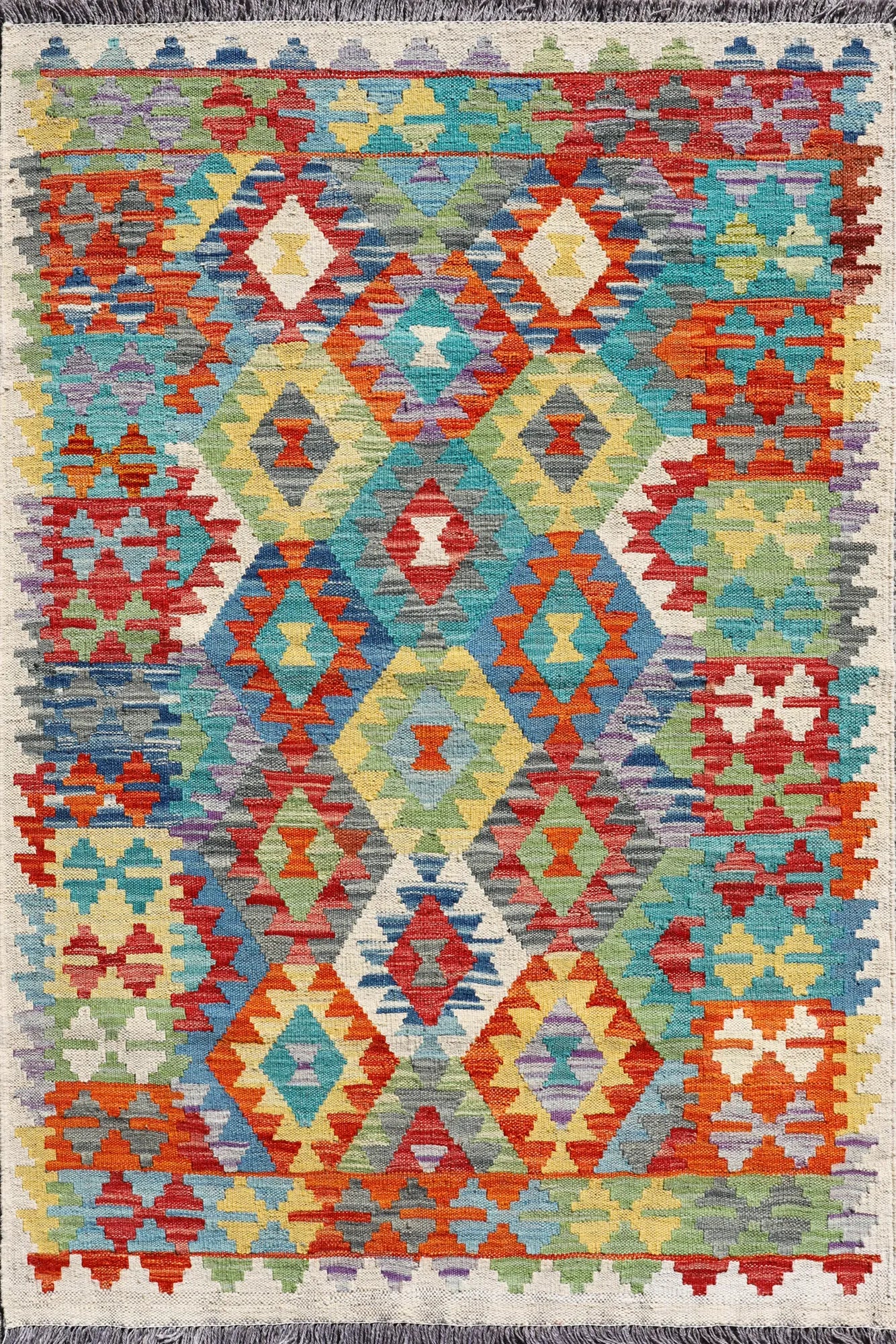 Kilim - Afghan Handknotted Rug - 152x103cm | Cyrus Rugs