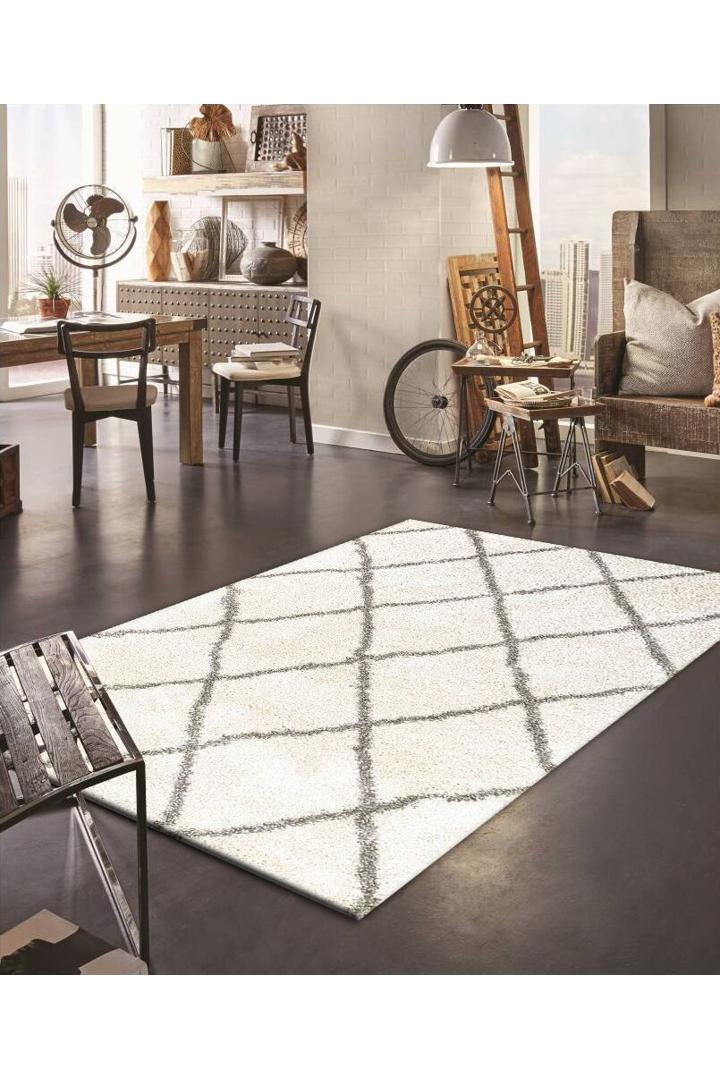Coco Diamond Pattern Shaggy Rug - 90W | Buy Rugs Online | Cyrus Rugs
