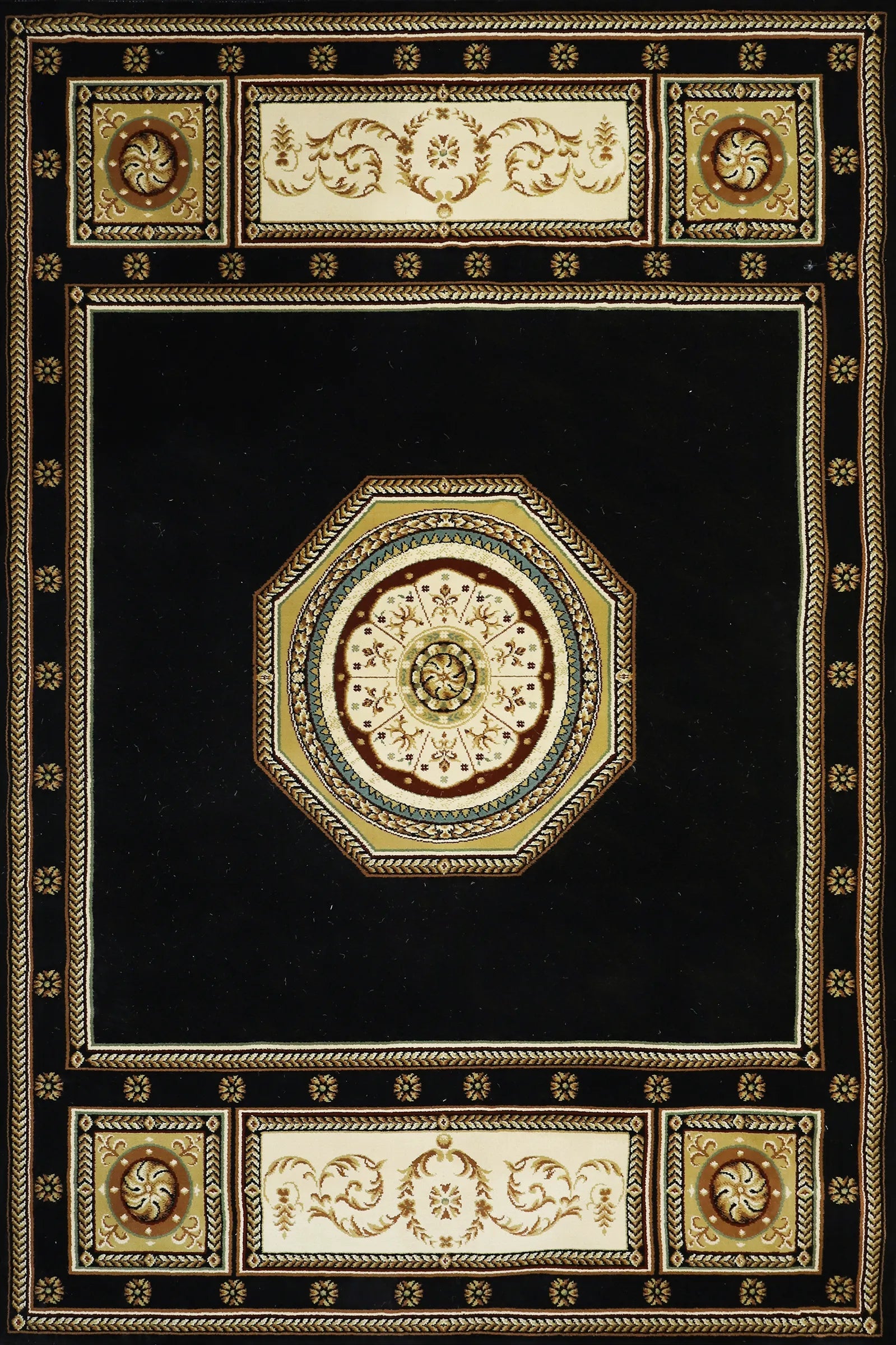 Crown Traditional Medallion Rugs - 641-K | Buy Rugs Online | 300x80cm ...