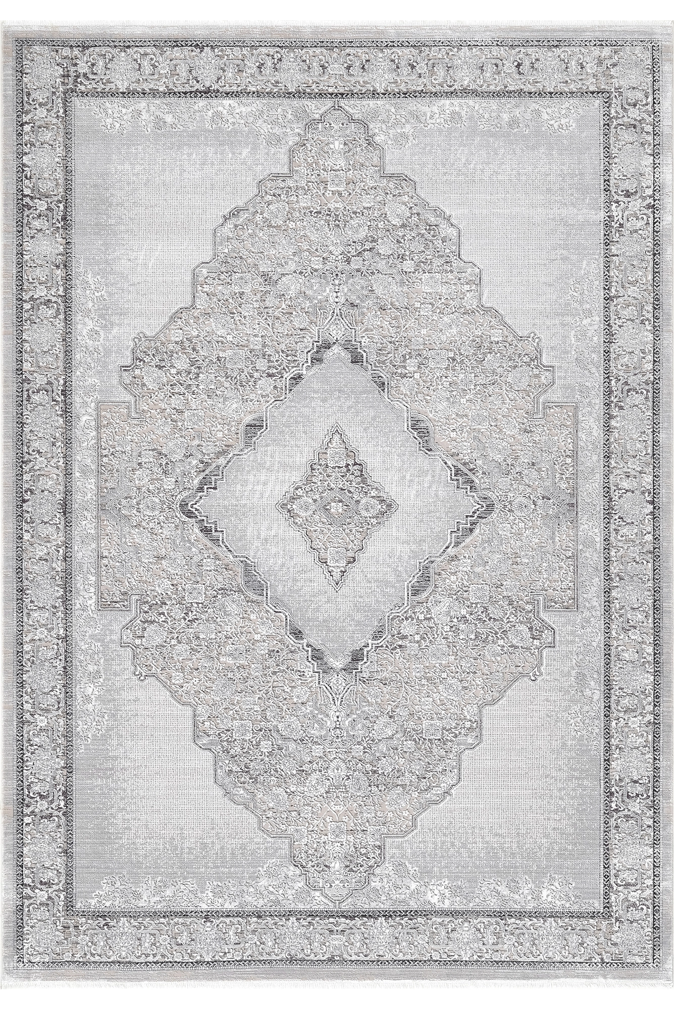 Fusion Embossed Rugs 110 -Cream-Grey | Buy Rugs Online | Cyrus Rugs