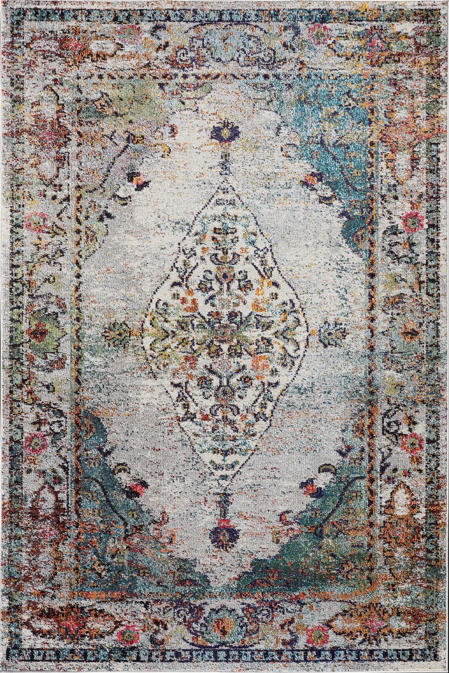 Harmony Traditional Rug 311-White-Brown | Buy Rugs Online | 400x80cm ...
