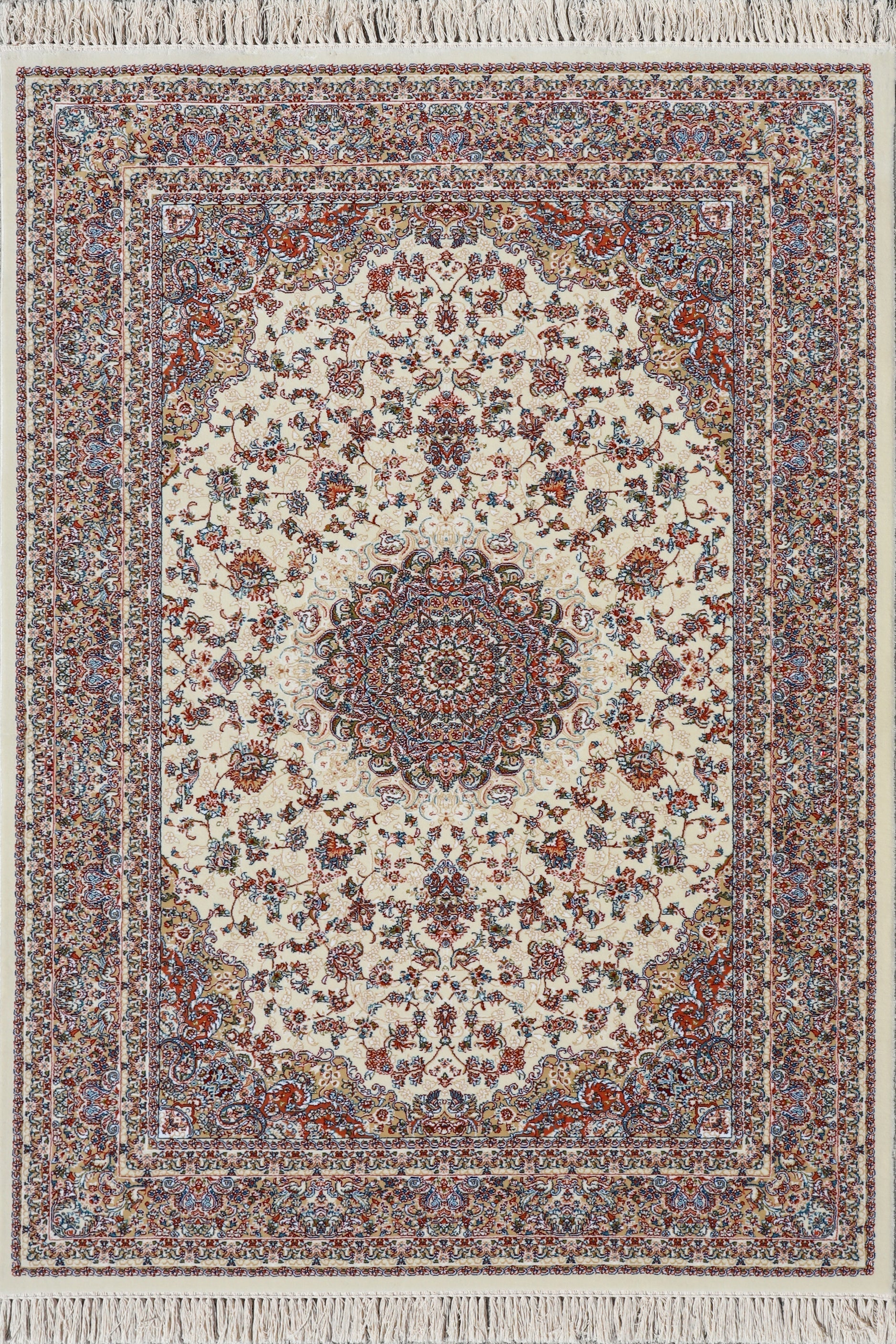 Melbourne Tabriz Traditional Medallion Rugs - 87043-Cream | Buy Rugs ...