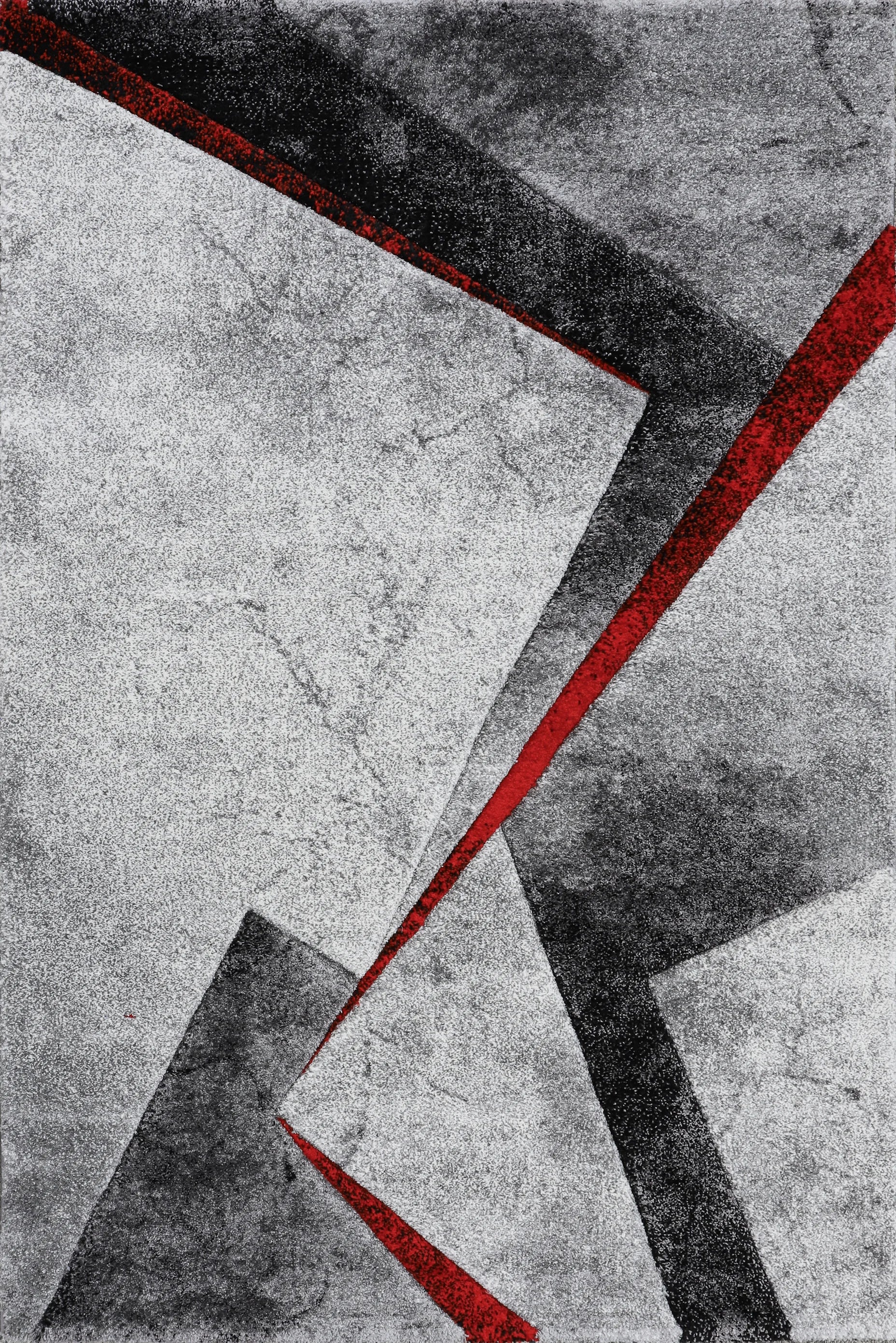 Love Modern Abstract Rugs 22332-Red-Ruby | Buy Rugs Online | Cyrus Rugs